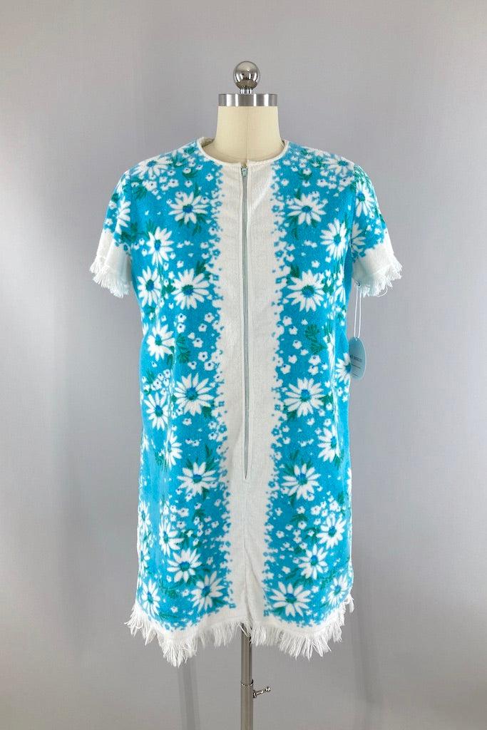 Vintage Blue Terry Cloth Mini Dress – ThisBlueBird