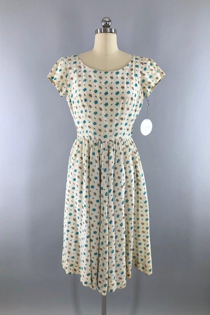 Vintage 1950s Atomic Print Day Dress – ThisBlueBird