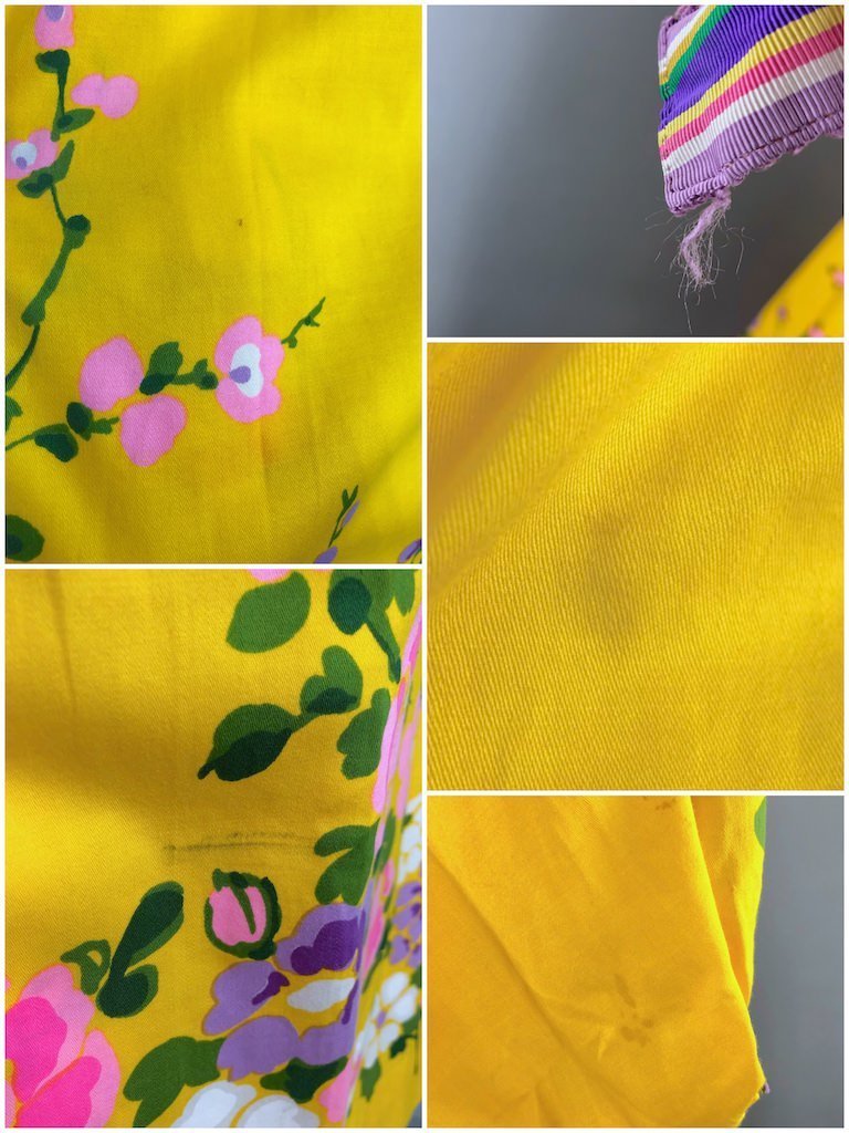 Vintage Preppy Yellow Floral Dress – ThisBlueBird