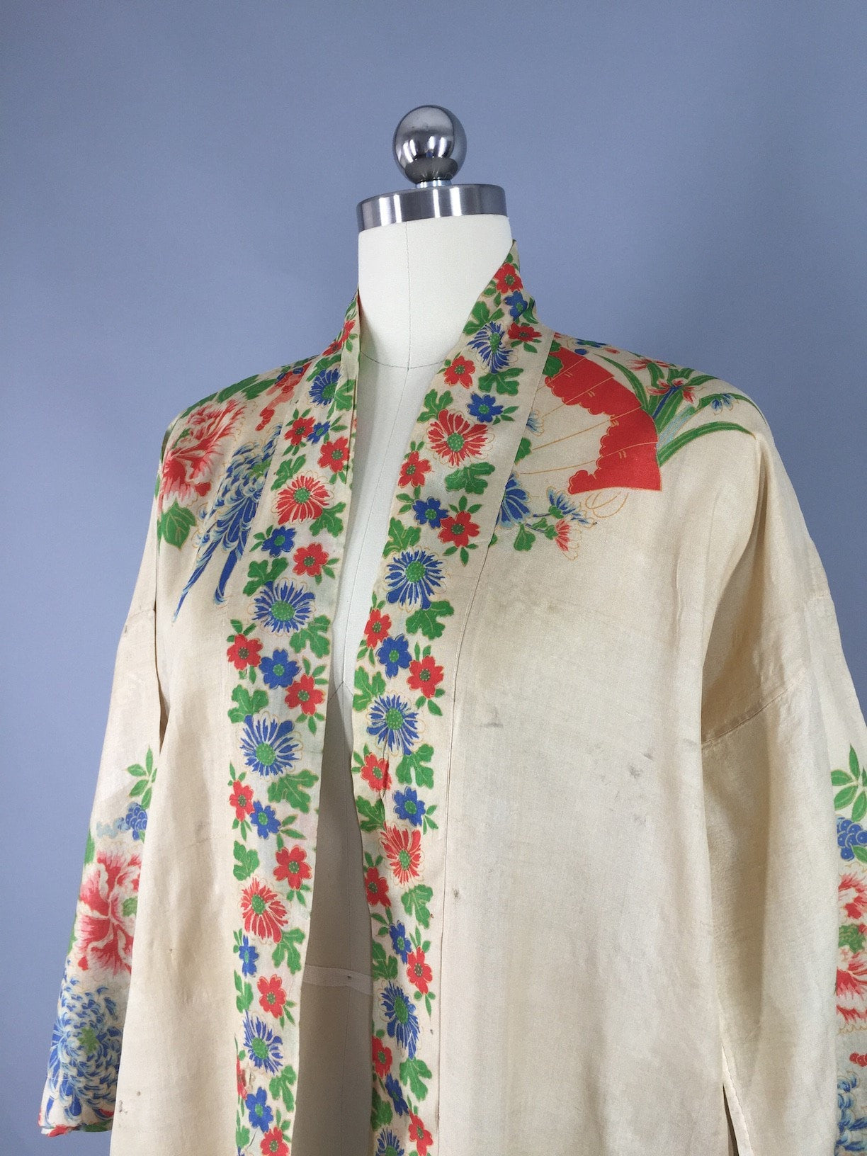 Vintage 1920s Raw Silk Robe / Art Deco Silk Wrapper – ThisBlueBird