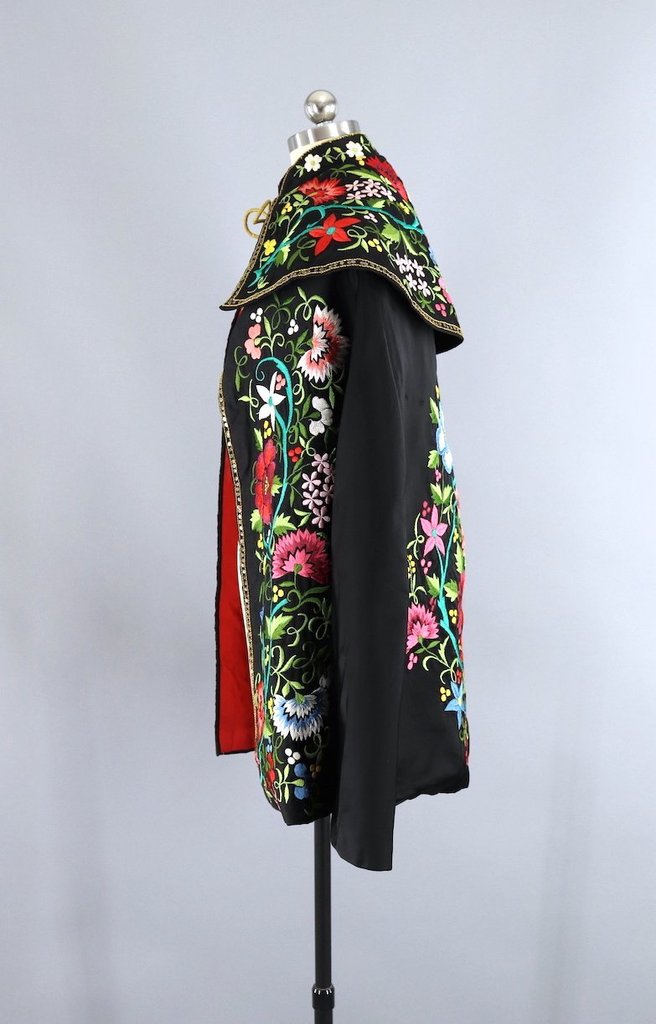 Vintage 1940s Embroidered Cape / Spanish Matador Toreador Capote ...