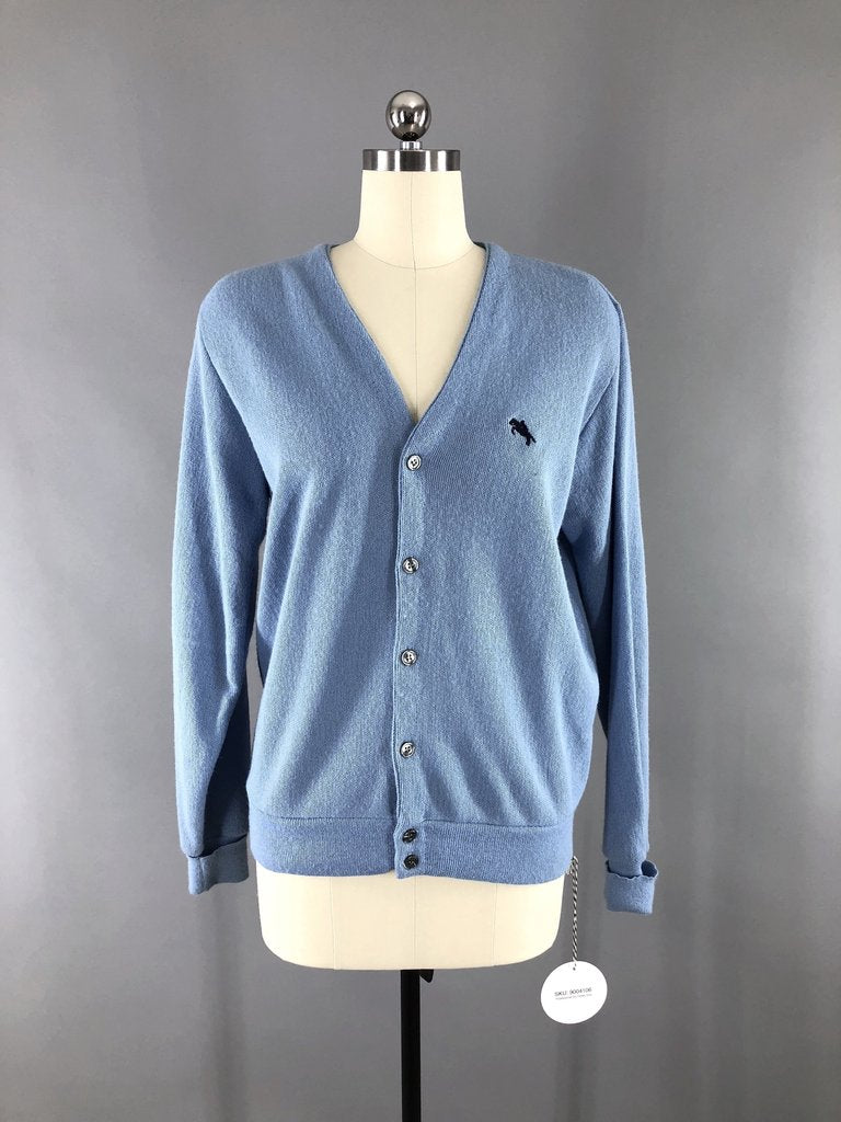 Vintage Dusty Blue Preppy Cardigan Sweater – ThisBlueBird