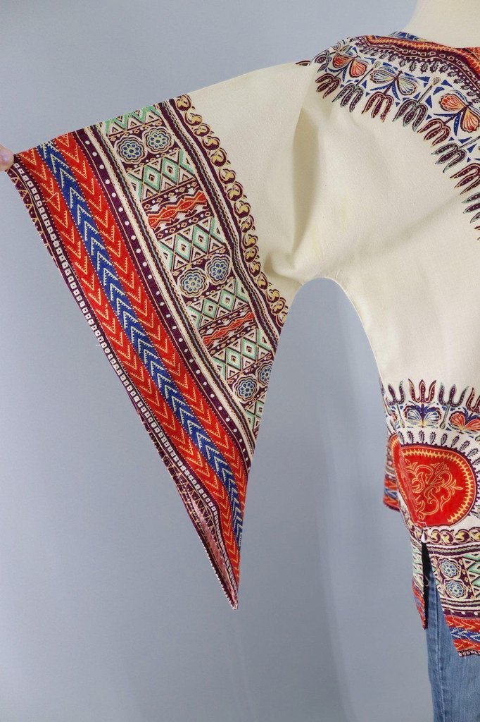 Vintage 1970s Ivory Cotton Hippie Tunic – ThisBlueBird