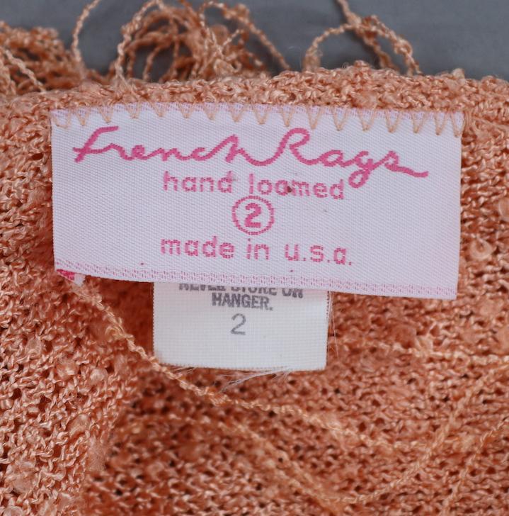 Vintage 1980s French Rags Fringed Dress / Apricot Orange – ThisBlueBird