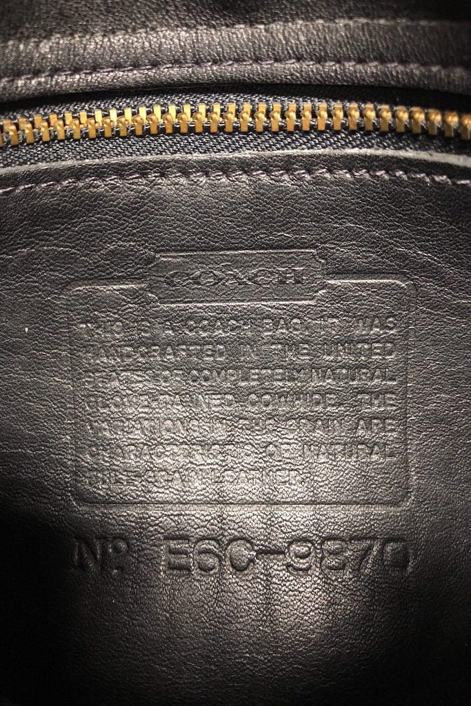 Vintage Black Coach Court Bag E6C-9870 Legacy Leather 1996 – ThisBlueBird