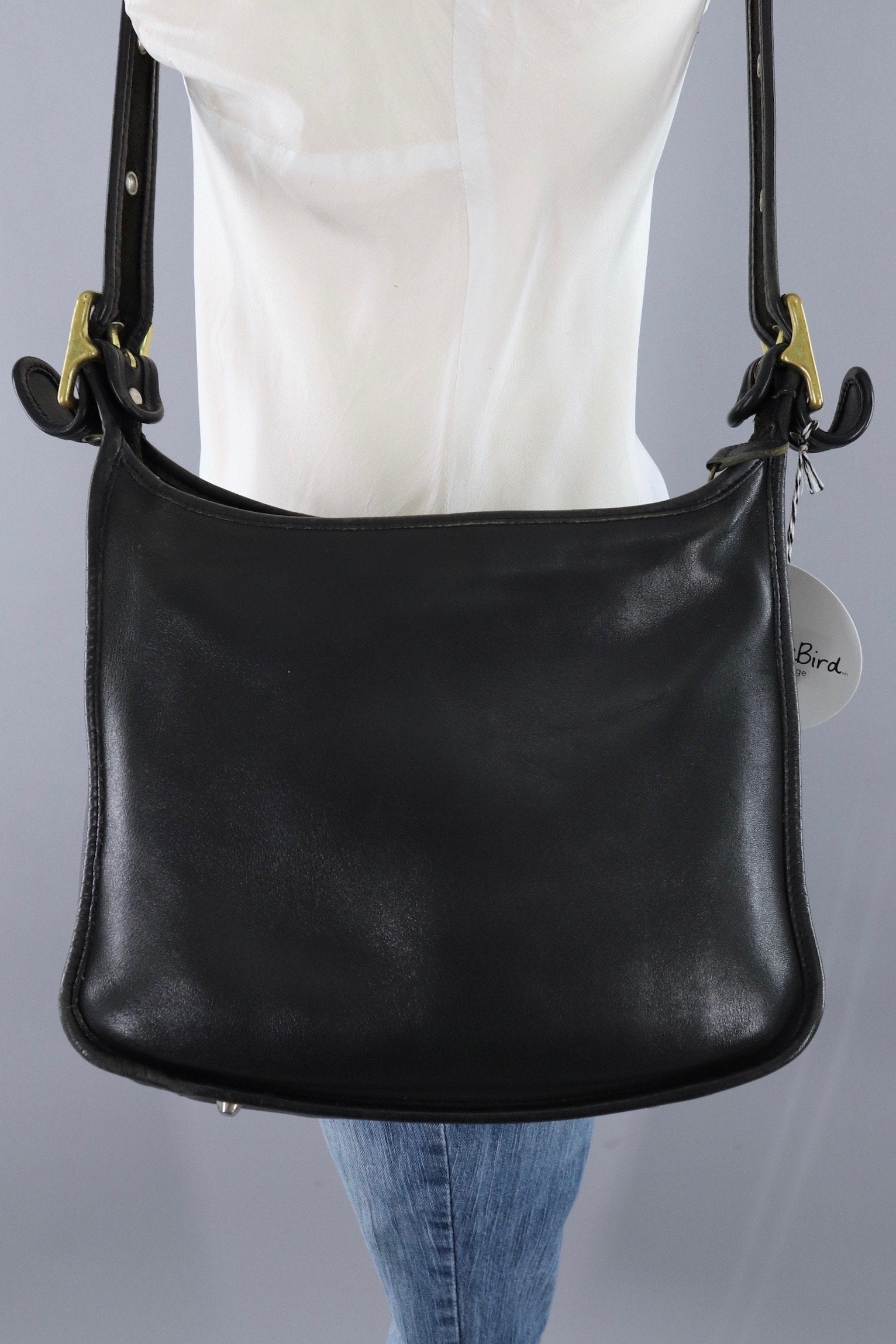 Vintage Black Leather Coach Bag / Style J8D 9966 – ThisBlueBird