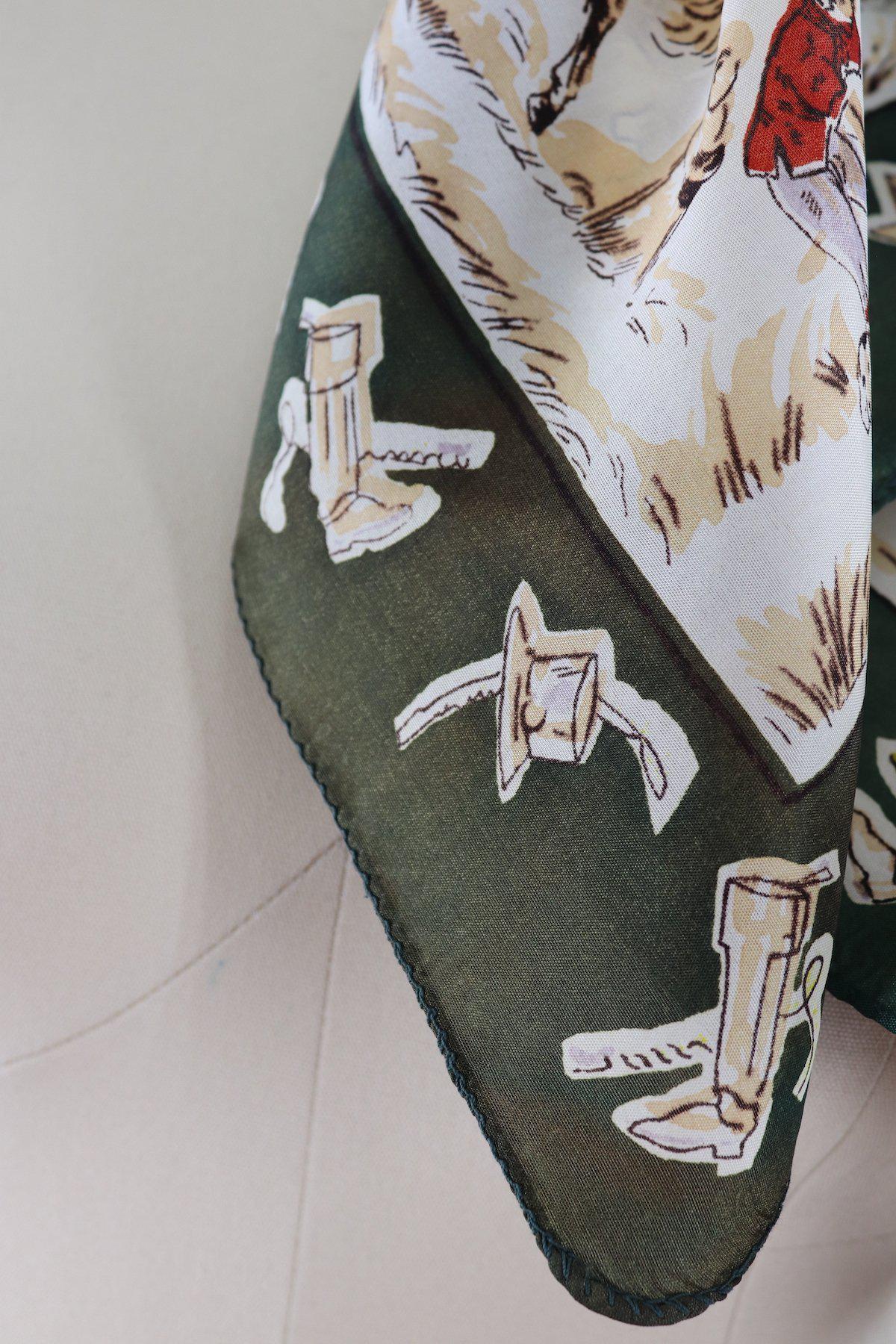 Vintage English Fox Hunting Theme Scarf – ThisBlueBird