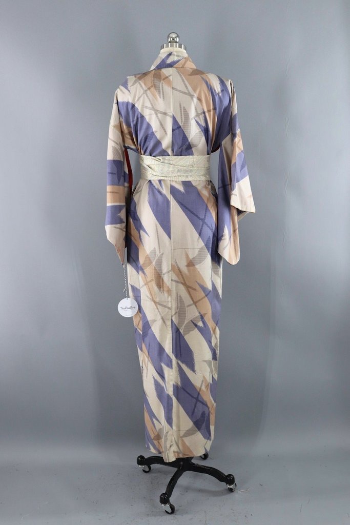 Vintage Ikat Silk Kimono Robe – ThisBlueBird