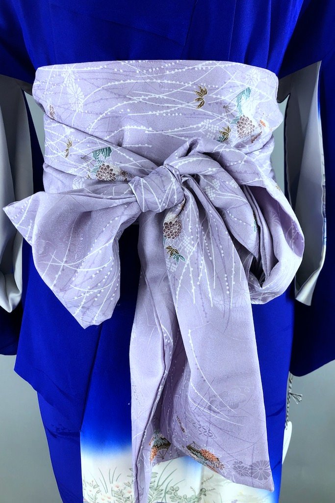Vintage Royal Blue Kimono Robe – ThisBlueBird