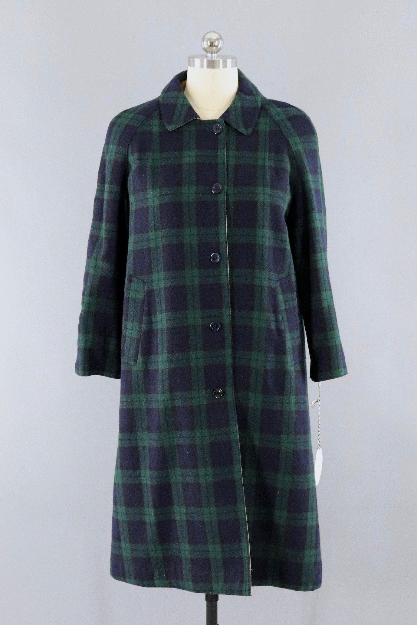Vintage Scotland Black Watch Tartan Wool Coat – ThisBlueBird